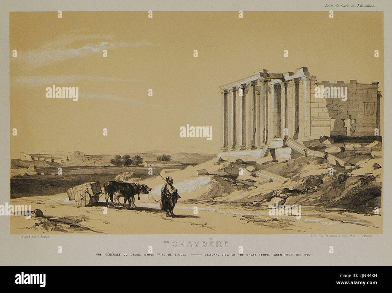 Tchavdère Vue générale du Grand Temple prise de l'Ouest - Laborde Léon ...