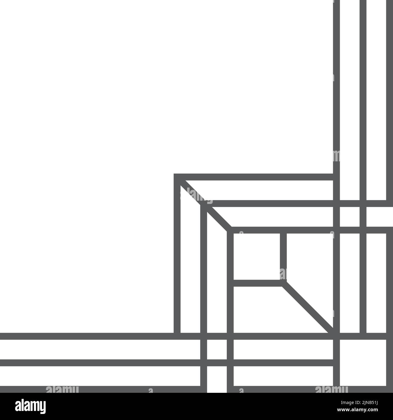 Simple geometric ornament Black and White Stock Photos & Images - Alamy