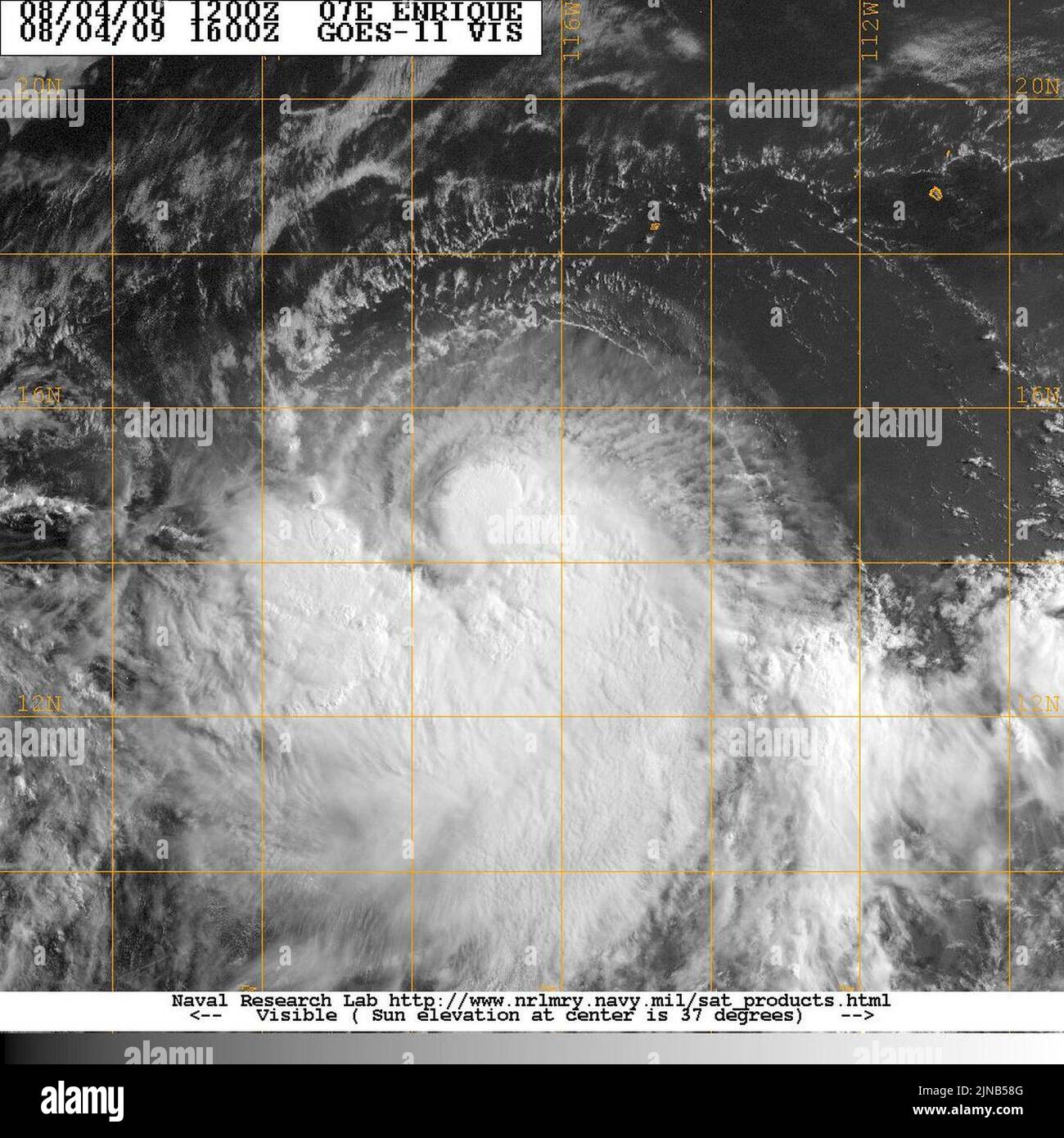 TD Seven-E 2100 UTC August 3 Stock Photo - Alamy