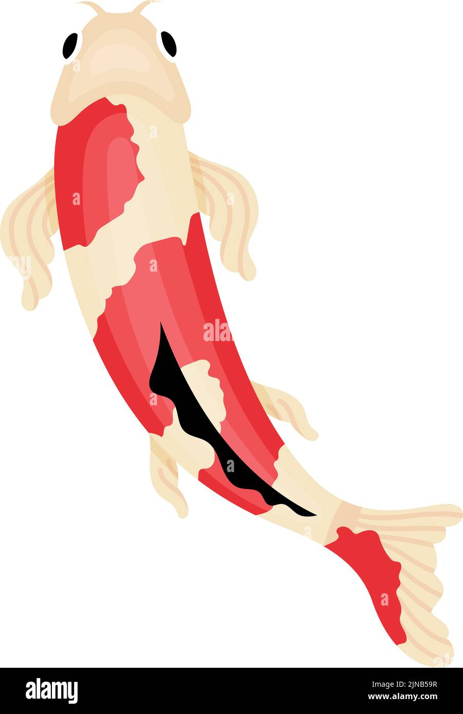 Japanese garden koi pond Stock Vector Images - Alamy