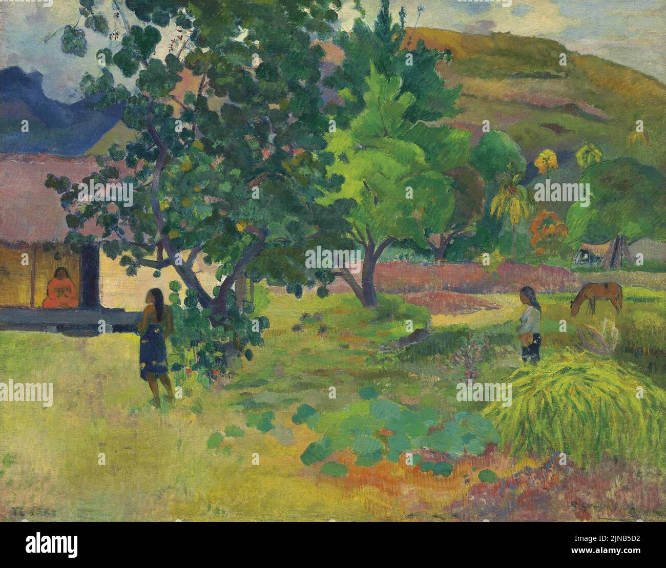 Te Fare (La maison) Paul Gauguin 1892 Stock Photo - Alamy