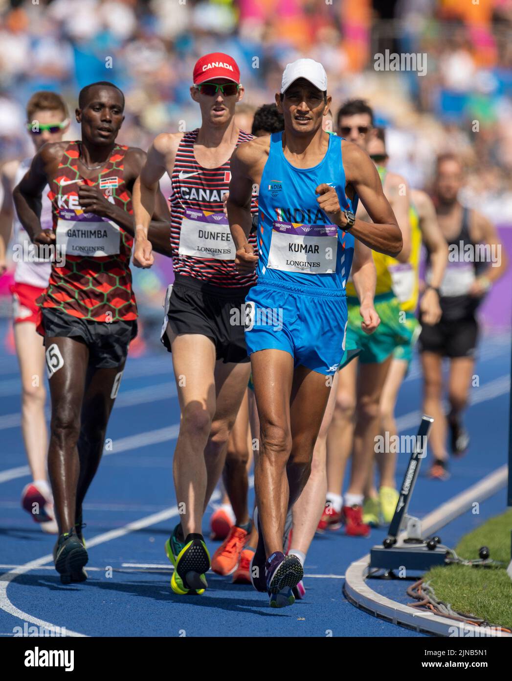 Sandeep Kumar of India and Evan Dunfee of Canada competing in the men’s ...