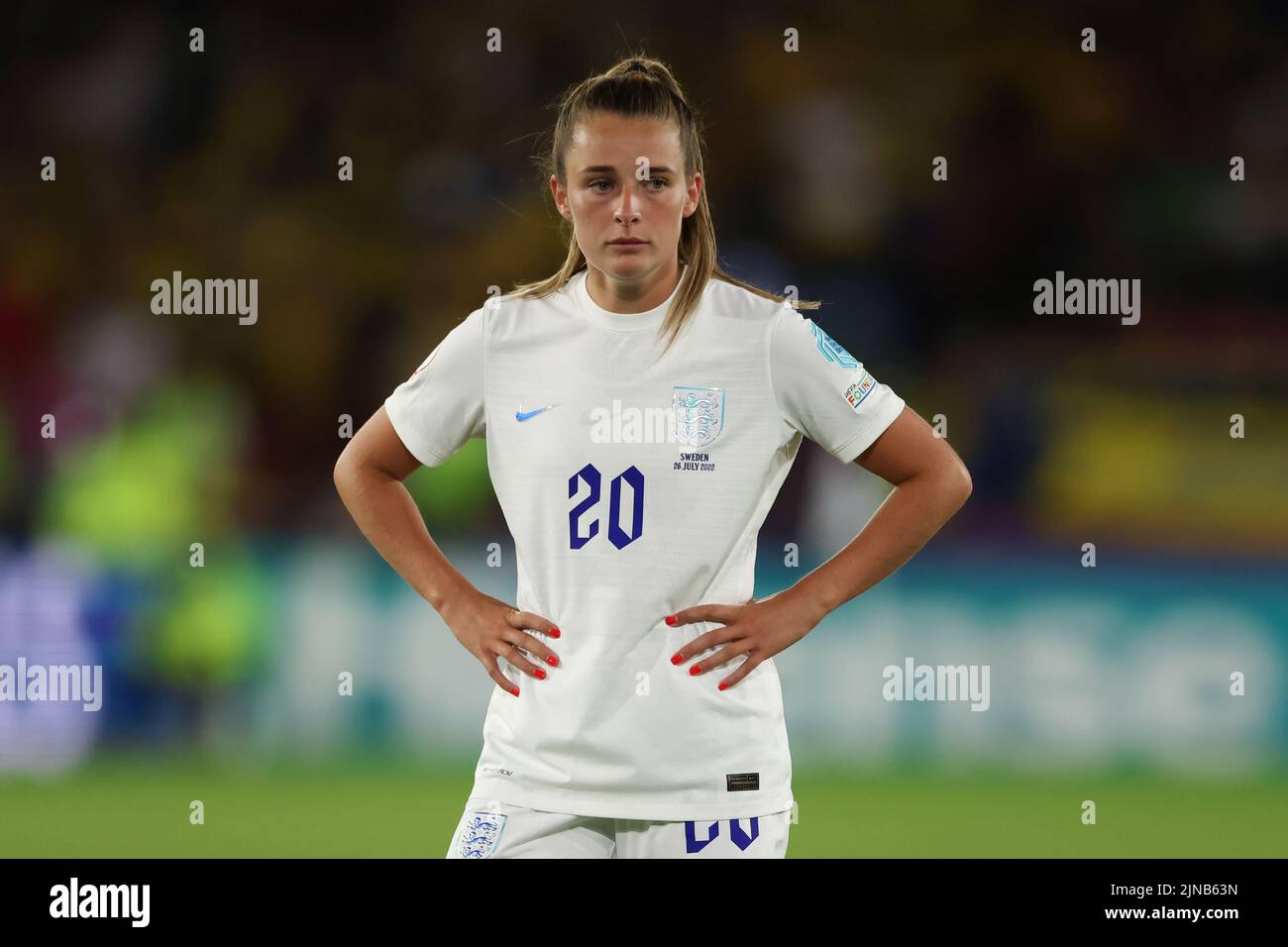Sheffield, England, 26th July 2022. Ella Toone of England looks on ...