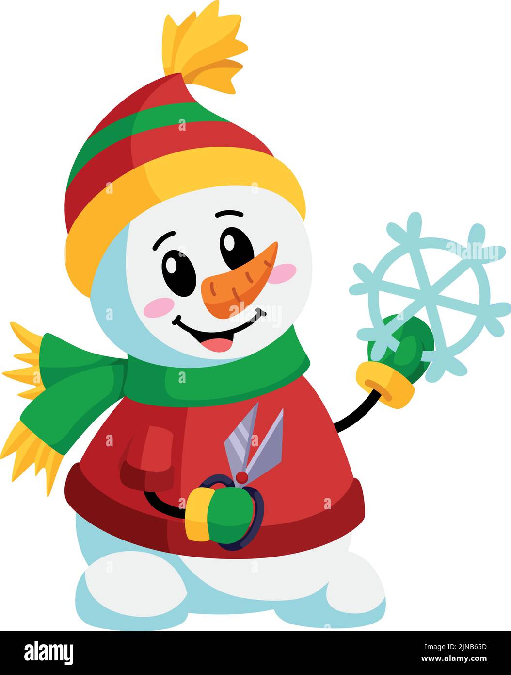 Cartoon in winter clothes hi-res stock photography and images - Alamy