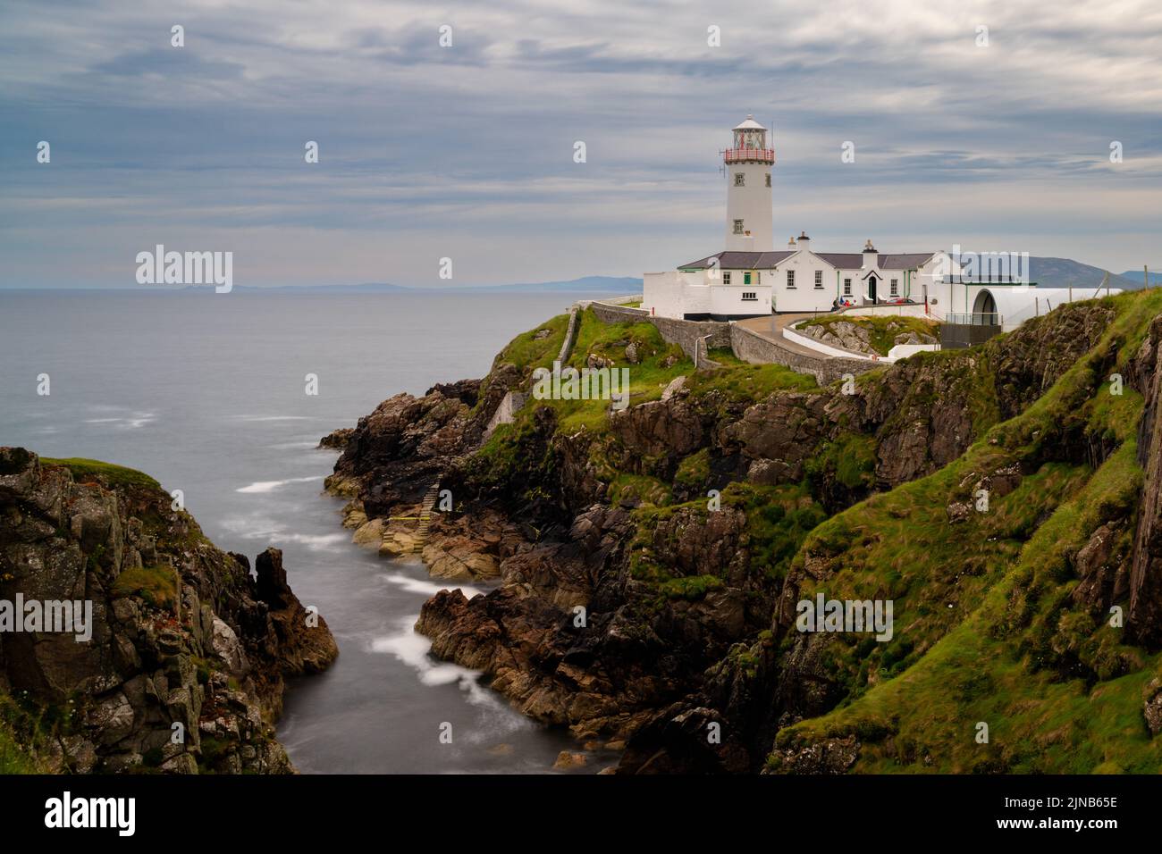 A long exposure view of Fanad Head Lighthouse and Peninsula on the ...