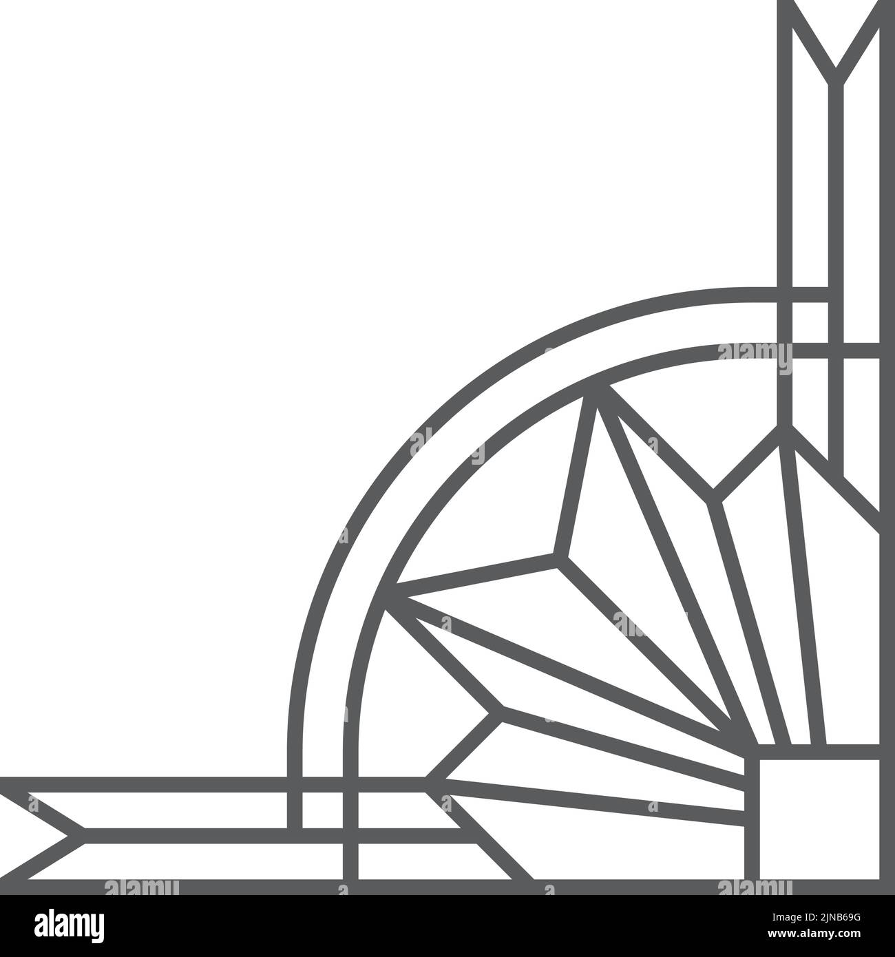 Modern Corner Scroll Design