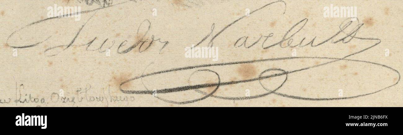 Teador Narbut. Тэадор Нарбут (signature Stock Photo - Alamy