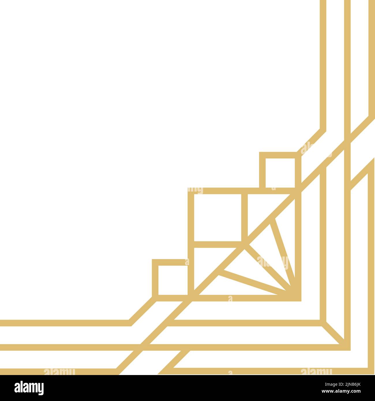 Luxury golden line corner. Decorative vintage ornament Stock Vector ...