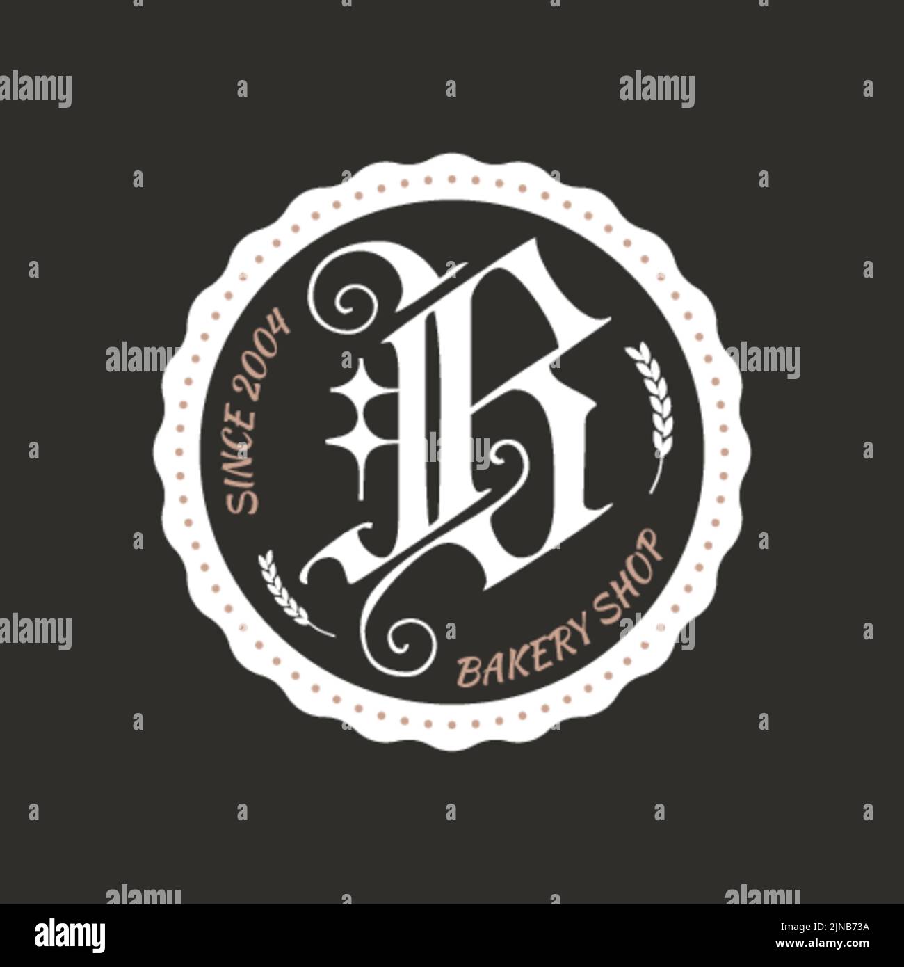Monogram logo designs Classic monogram - bakery shop. Stylish badge for ...