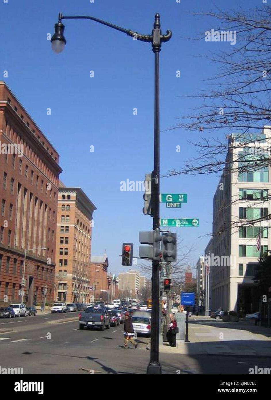 Teardrop pendant lamppost - Washington DC Stock Photo - Alamy