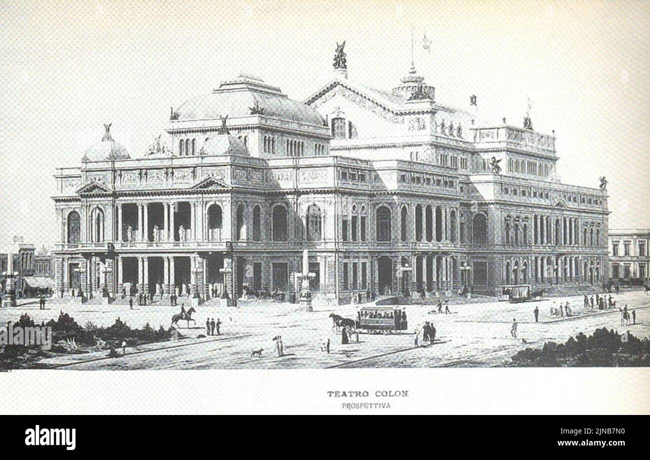 Teatro Colón (Francesco Tamburini Stock Photo - Alamy