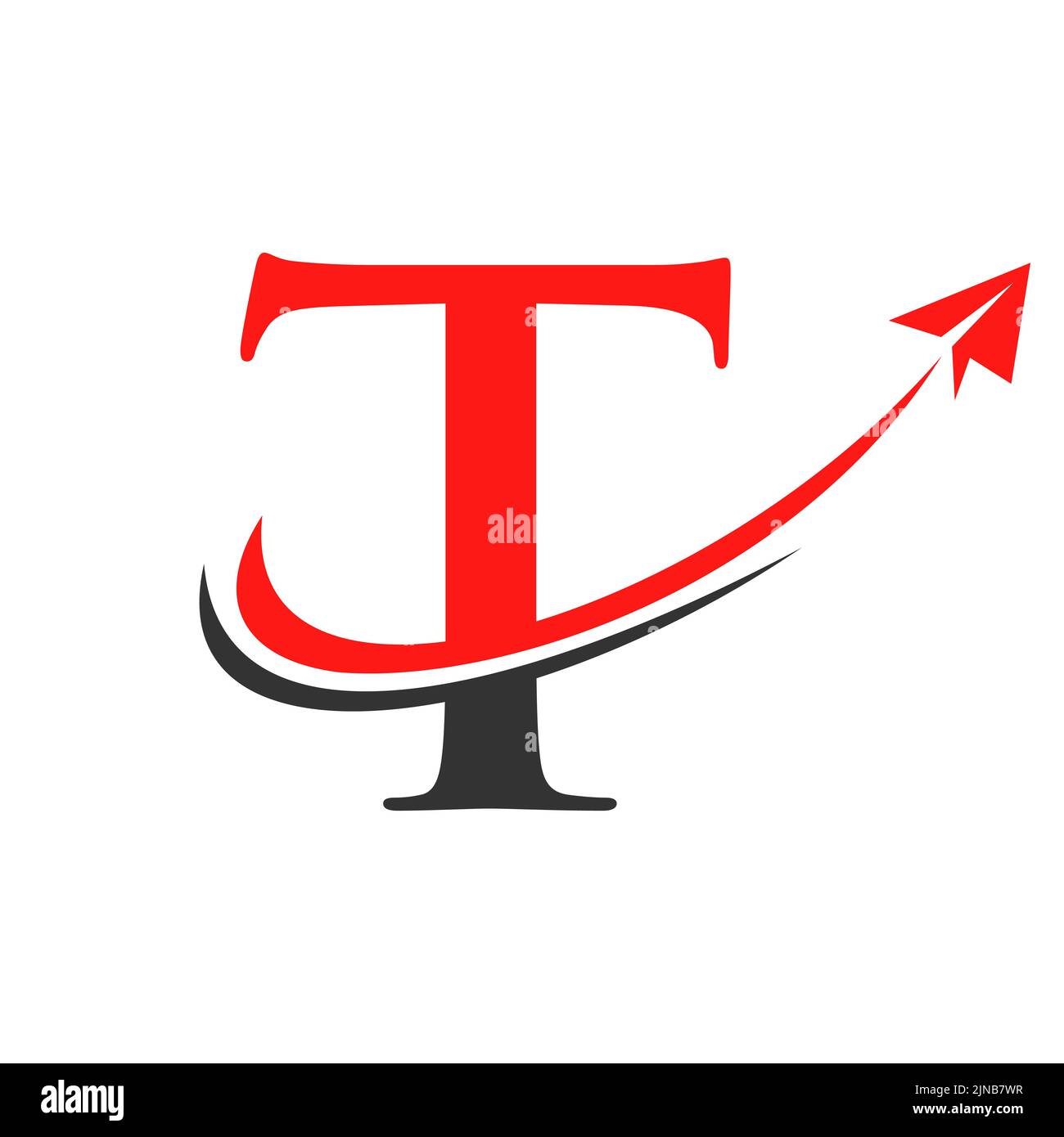 Travel Logo On Letter T Vector Template. Letter T Air Travel Logo ...