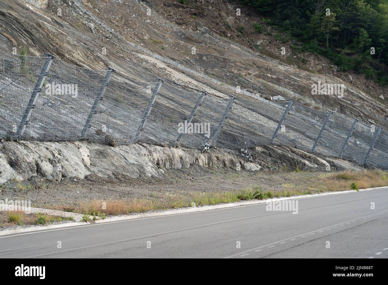 Anti rockfall barrier hi-res stock photography and images - Alamy