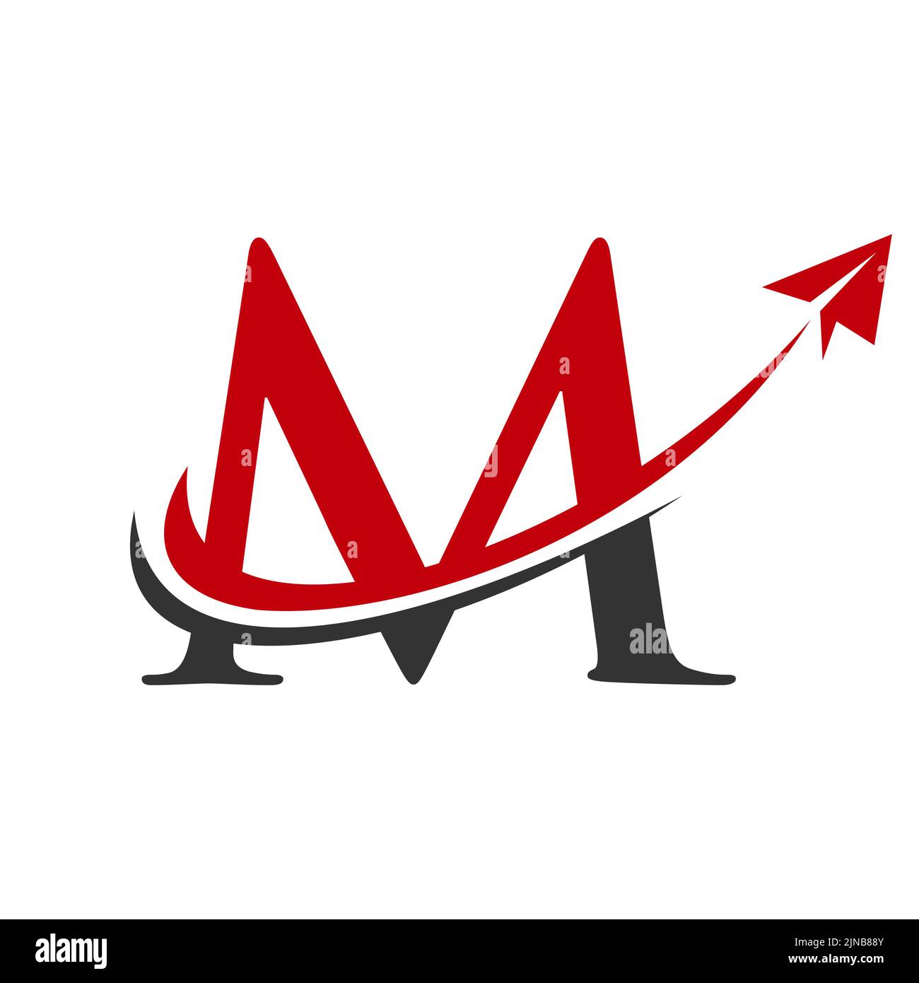 Travel Logo On Letter M Vector Template. Letter M Air Travel Logo ...
