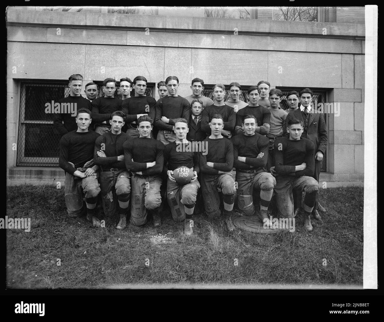 Tech High football, 1919 Stock Photo - Alamy