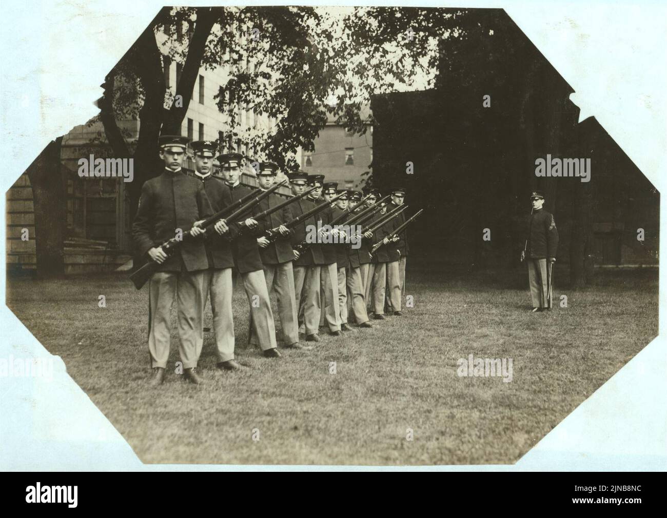 Technical High School Cadets drilling Stock Photo - Alamy