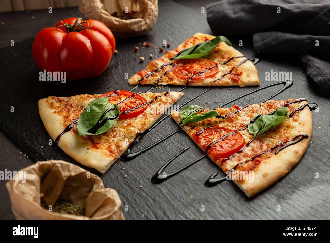 Pizza on table hi-res stock photography and images - Alamy