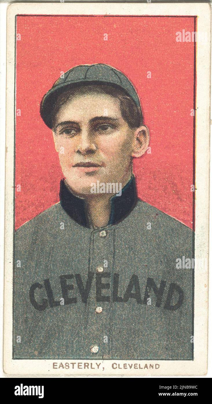 Ted Easterly, Cleveland Naps, baseball card portrait Stock Photo - Alamy