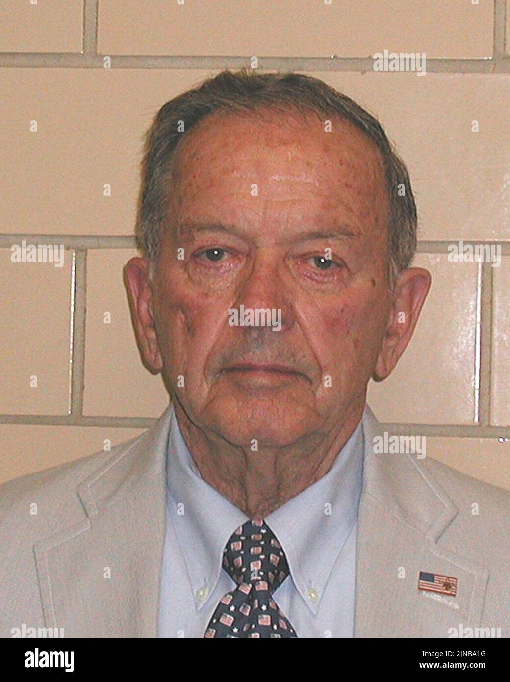 Ted Stevens mug shot Stock Photo - Alamy