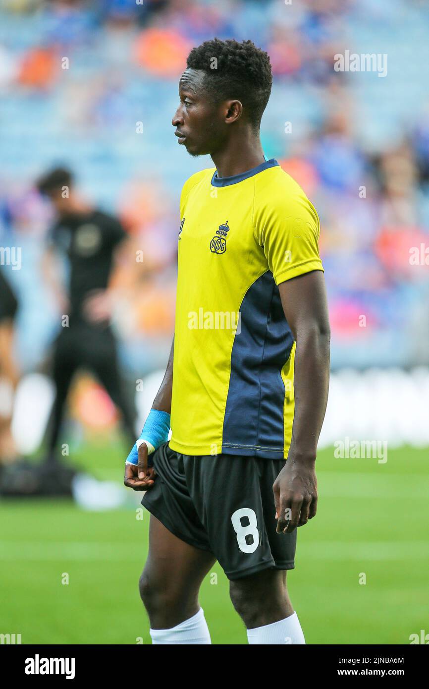 Lazare Amani, a professional footballer, playing for Union Saint ...