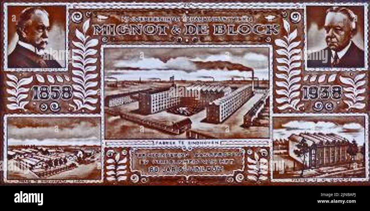 Tegeltableau Mignot & De Block 2 Stock Photo - Alamy