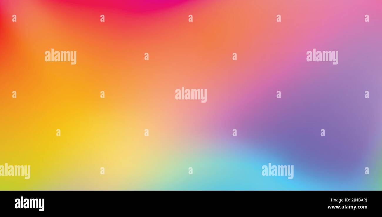 Trendy abstract rainbow blurred background. Smooth watercolor vector illustration for web ...