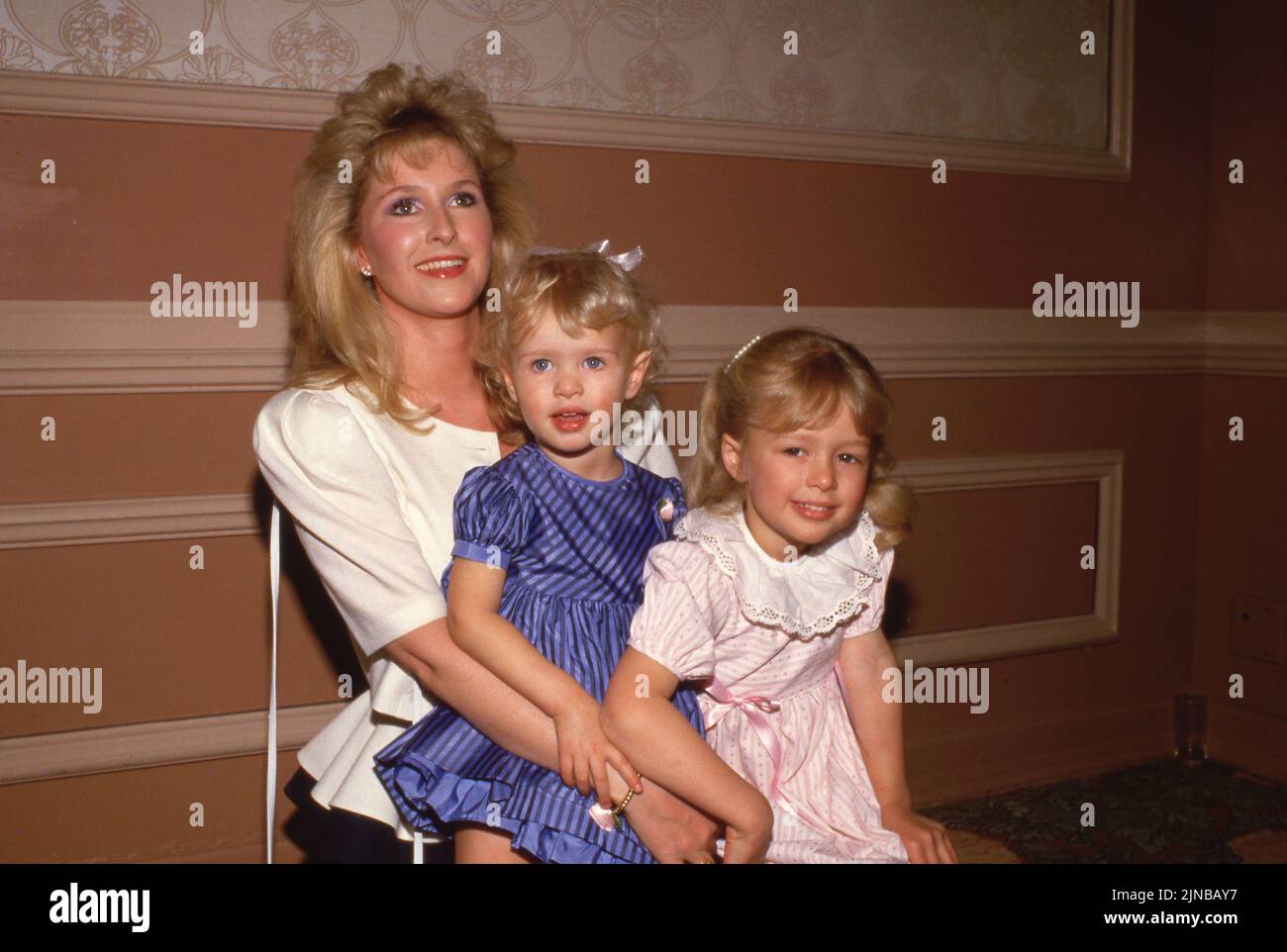 Nicky Hilton and Paris Hilton with mother Kathy Hilton Circa 1987 ...