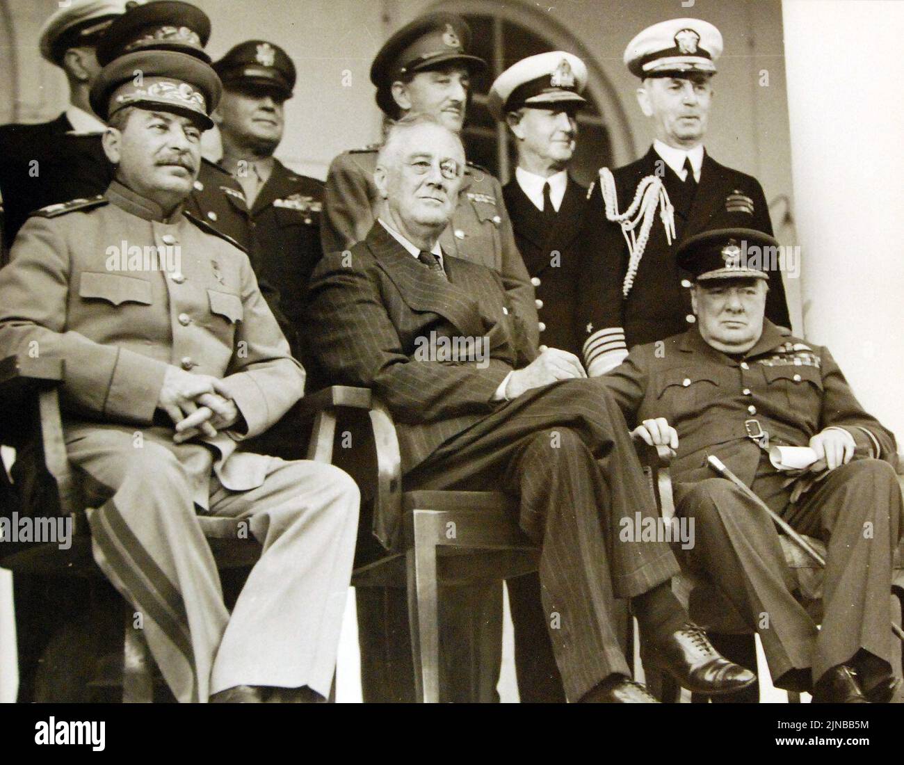 Tehran Conference leaders Stalin, Roosevelt and Churchill at Russian ...