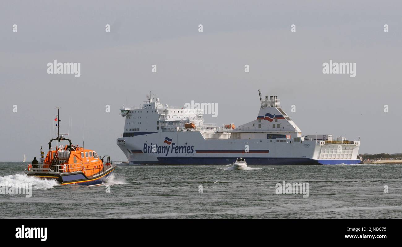 BRITTANY FERRIES CROSS CHANNEL FERRY COTENTIN , BROWNSEA ISLAND, POOLE ...