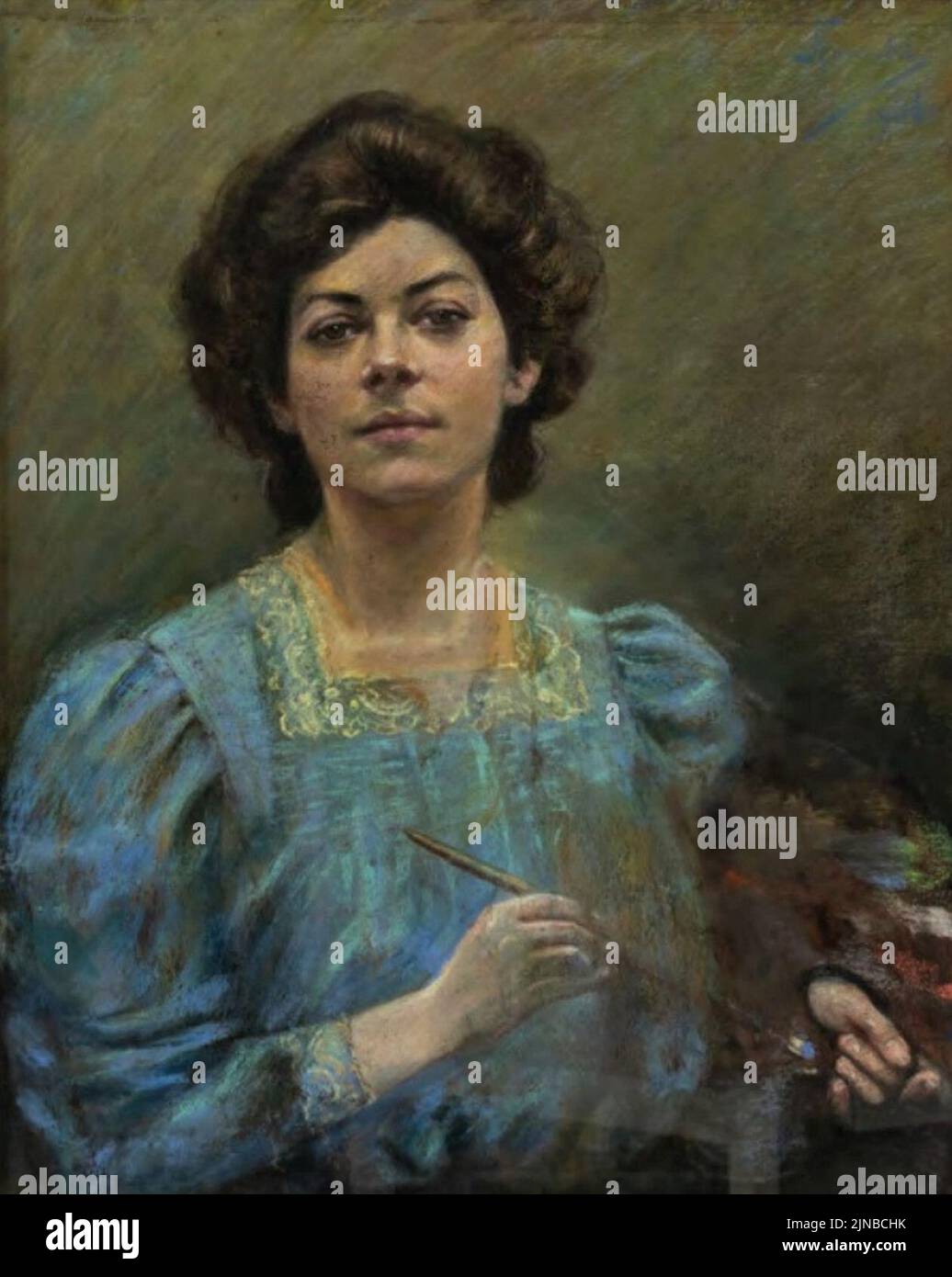 Tekla Michalina Nowicka-Kwiatkowska - Autoportret 1906 Stock Photo - Alamy