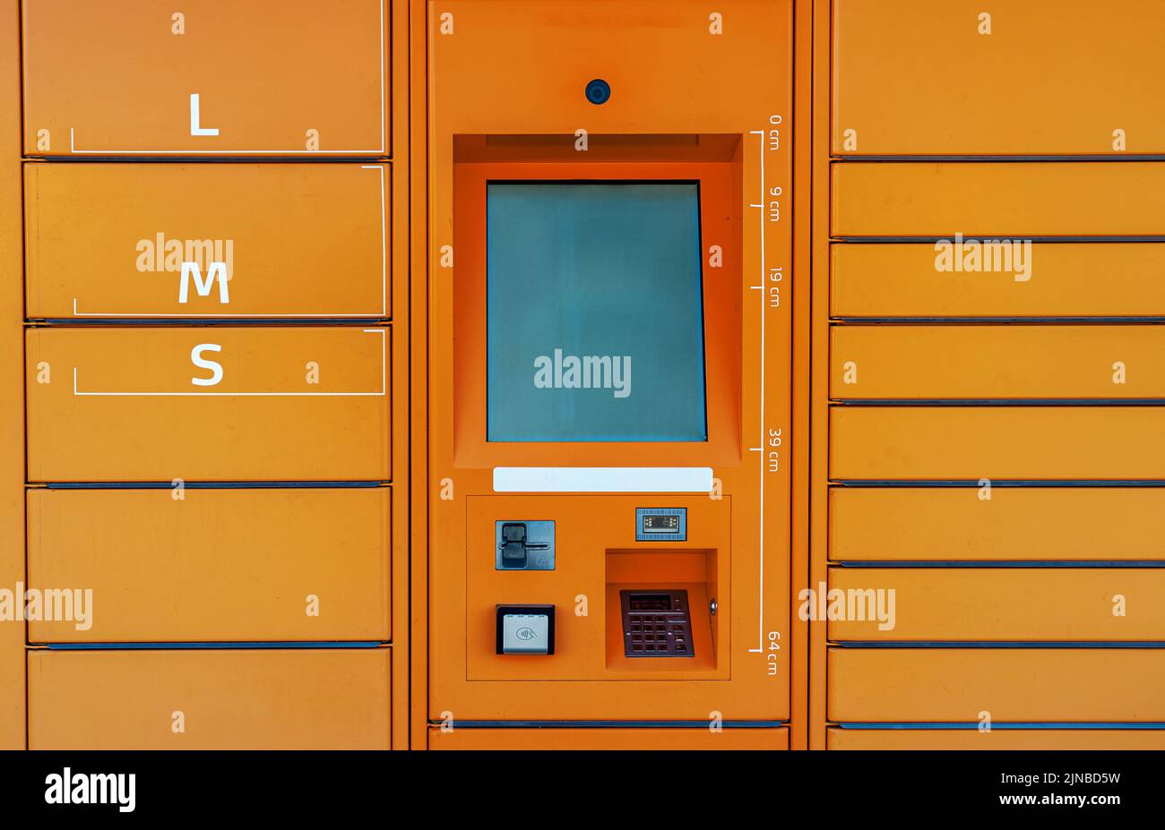 Postal terminal for automatic delivery of parcels Stock Photo - Alamy