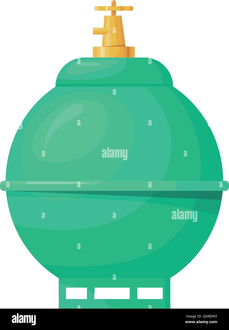 Industrial metal container. Gas tank cartoon icon isolated on white ...