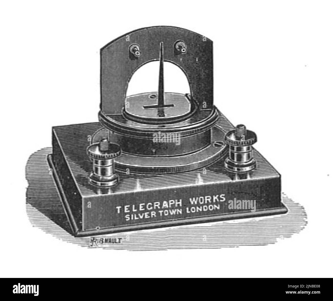 Telegraph galvanoscope (Rankin Kennedy, Electrical Installations, Vol V, 1903 Stock Photo - Alamy