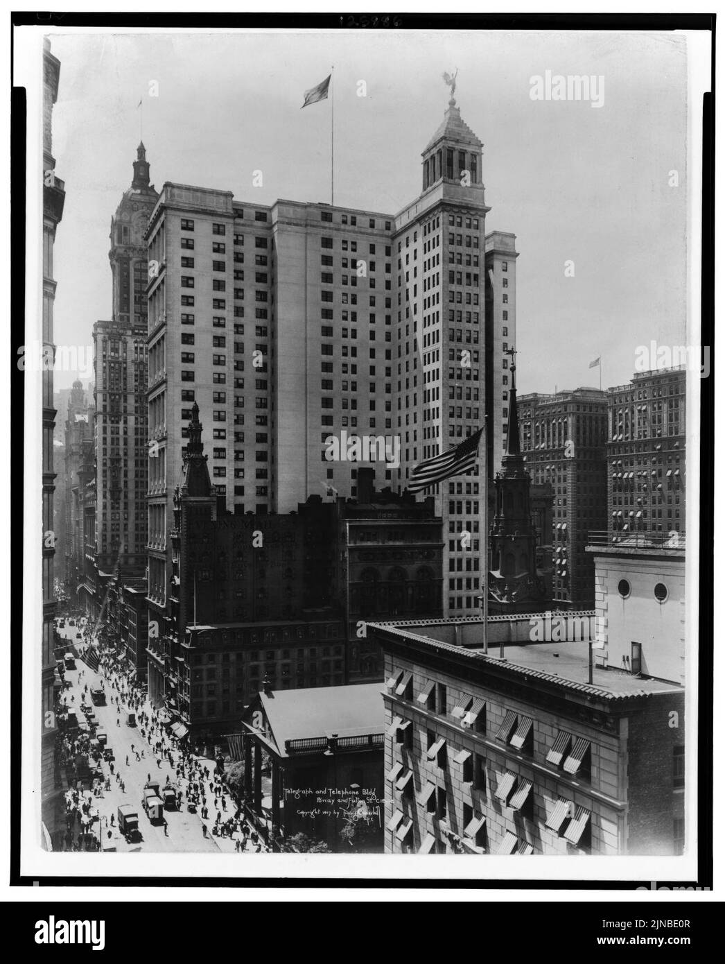 Telegraph and Telephone Bldg., B'way and & Fulton St Stock Photo - Alamy