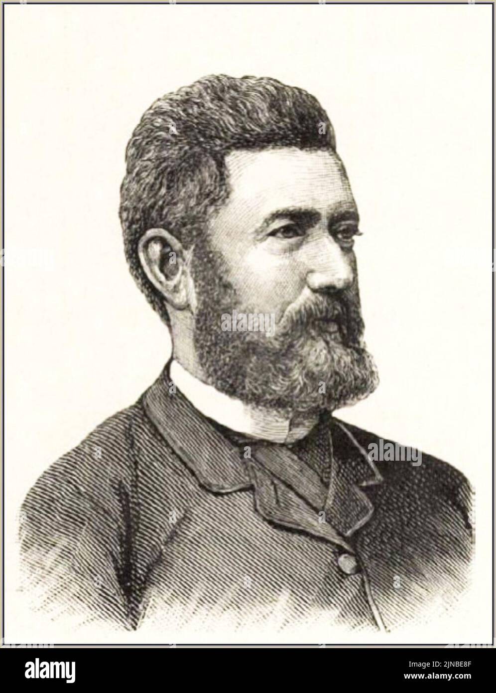 Teleki Géza gróf, országgyűlési képviselő, Vasárnapi Ujság, 1889 Stock ...