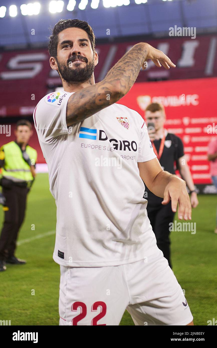 Spain Seville, Spain. 11th Aug, 2022. Sevilla FC present the Spanish ...