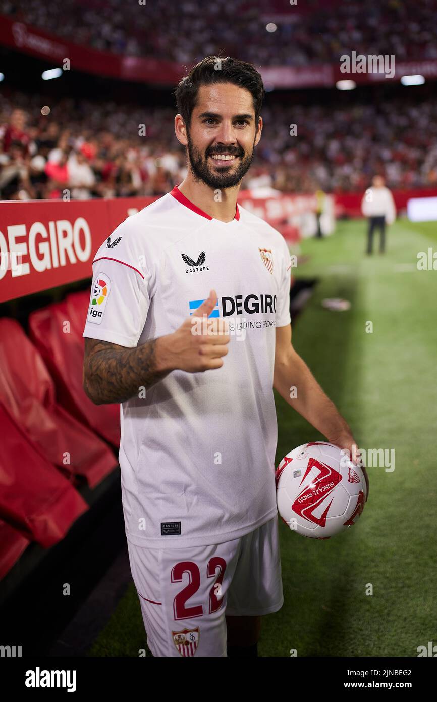 Spain Seville, Spain. 11th Aug, 2022. Sevilla FC present the Spanish ...