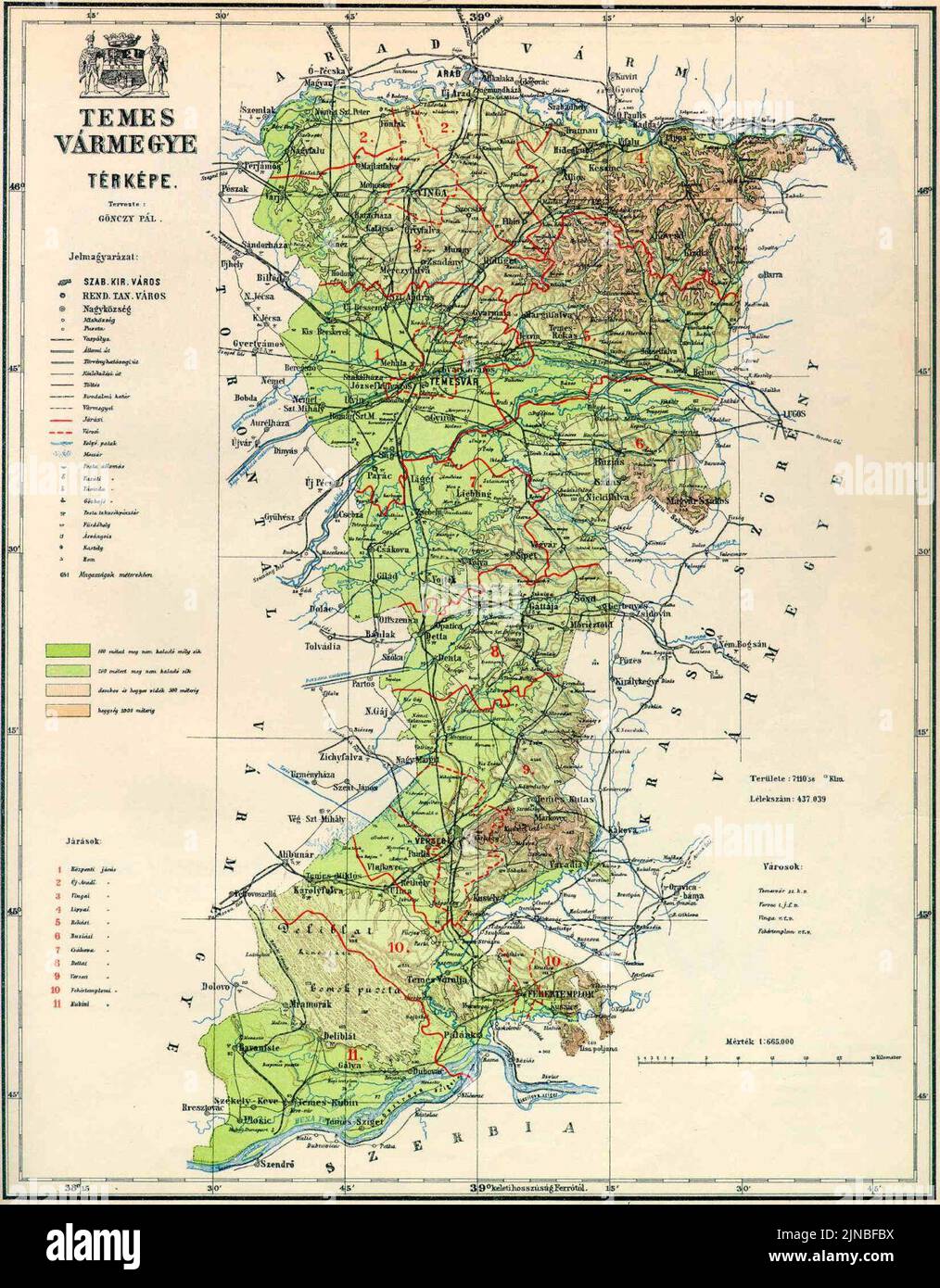 Temes county map Stock Photo - Alamy