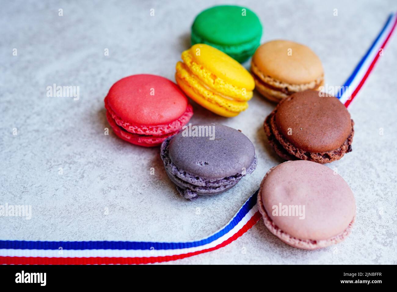 French Pastry Macarons Stock Photo - Alamy