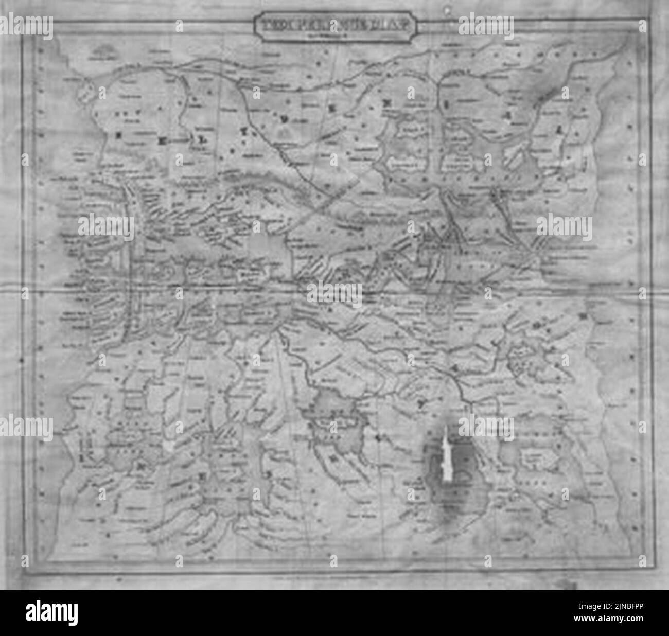 Vintage english map Black and White Stock Photos & Images - Alamy
