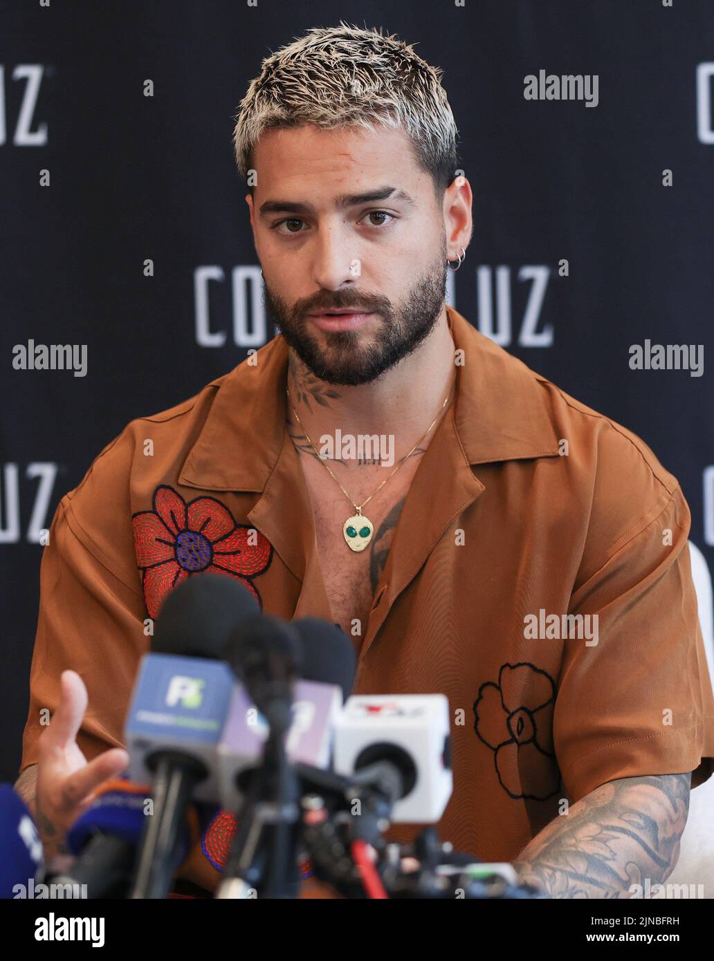 New York, NY, USA. 10th Aug, 2022. Maluma at a public appearance for ...
