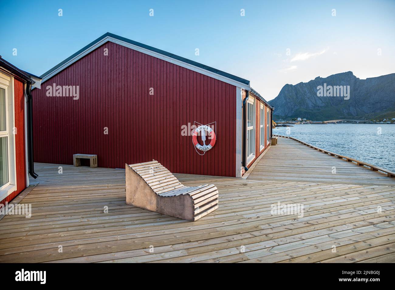 Rorbuer red huts in Hamnoy, Lofoten Islands, Norway Stock Photo - Alamy