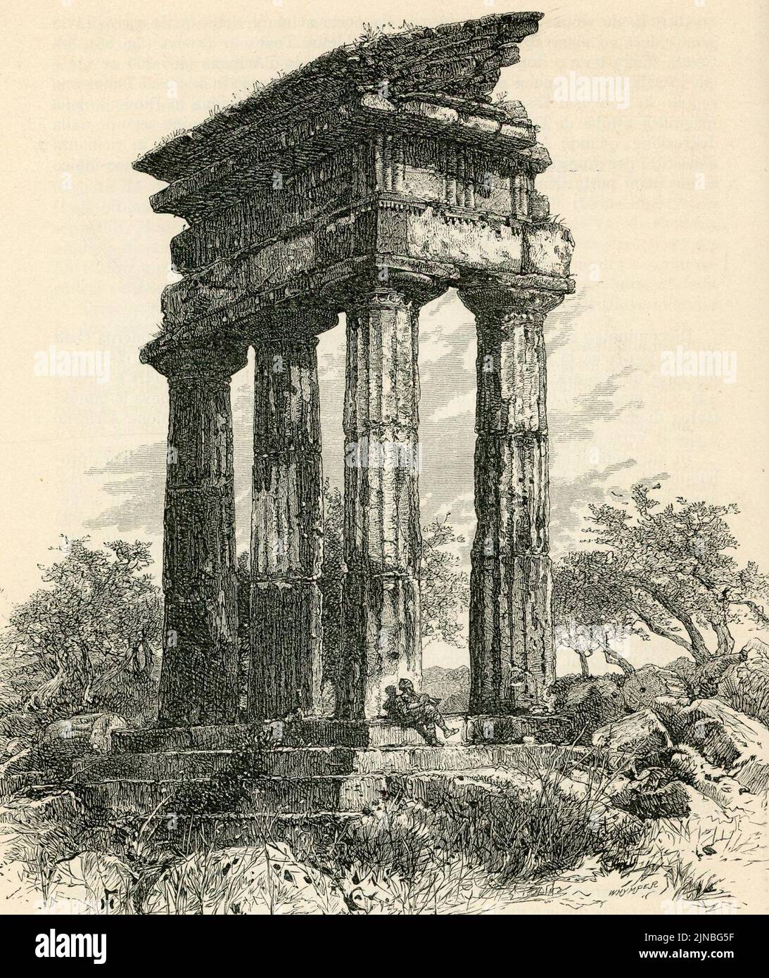 Tempio di Castore e Polluce Stock Photo - Alamy