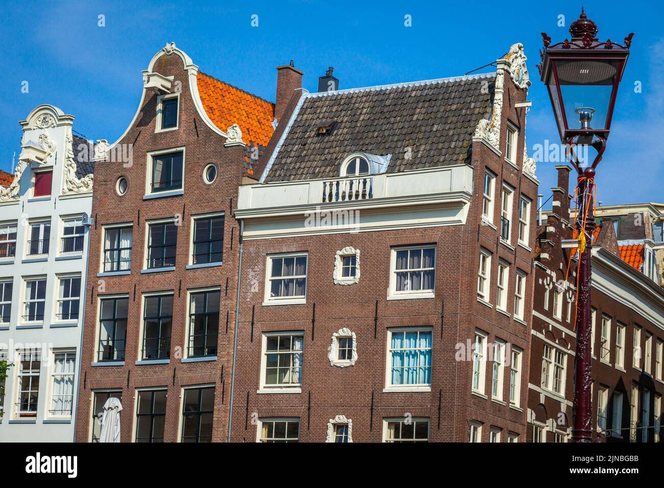 Amsterdam buildings and dutch architecture pattern, Netherlands Stock ...