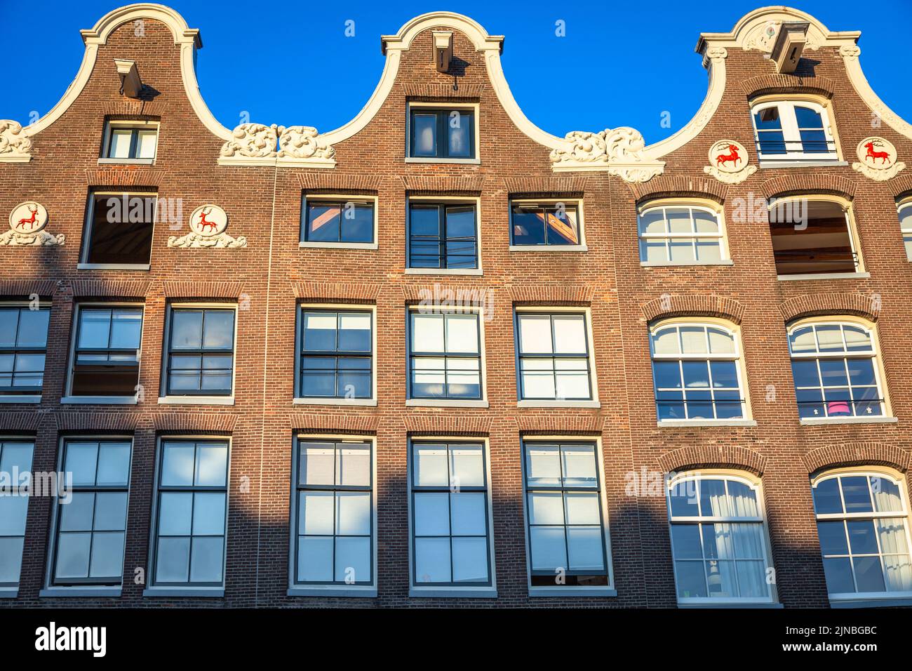 Amsterdam buildings and dutch architecture pattern, Netherlands Stock ...