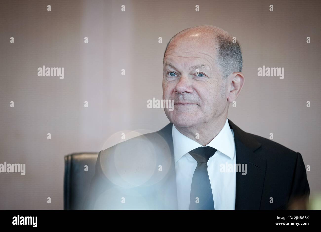 Berlin, Germany. 10th Aug, 2022. German Chancellor Olaf Scholz (SPD). Credit: Kay Nietfeld/dpa ...