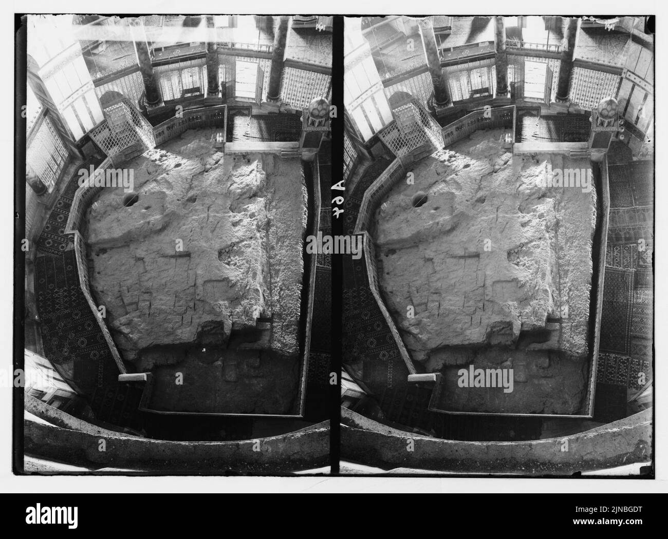 Temple area, Mosque of Omar (i.e., Dome of the Rock), etc. Rock Moriah ...