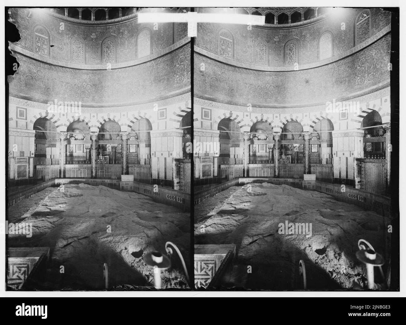 Temple area, Mosque of Omar (i.e., Dome of the Rock), etc. Rock Moriah ...