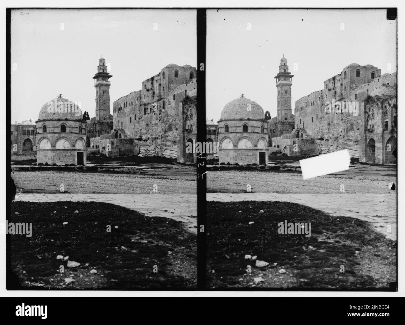Temple area, Mosque of Omar (i.e., Dome of the Rock), etc. Tower of ...
