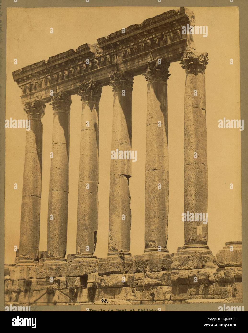 Temple de Baal et Baalbek Stock Photo - Alamy